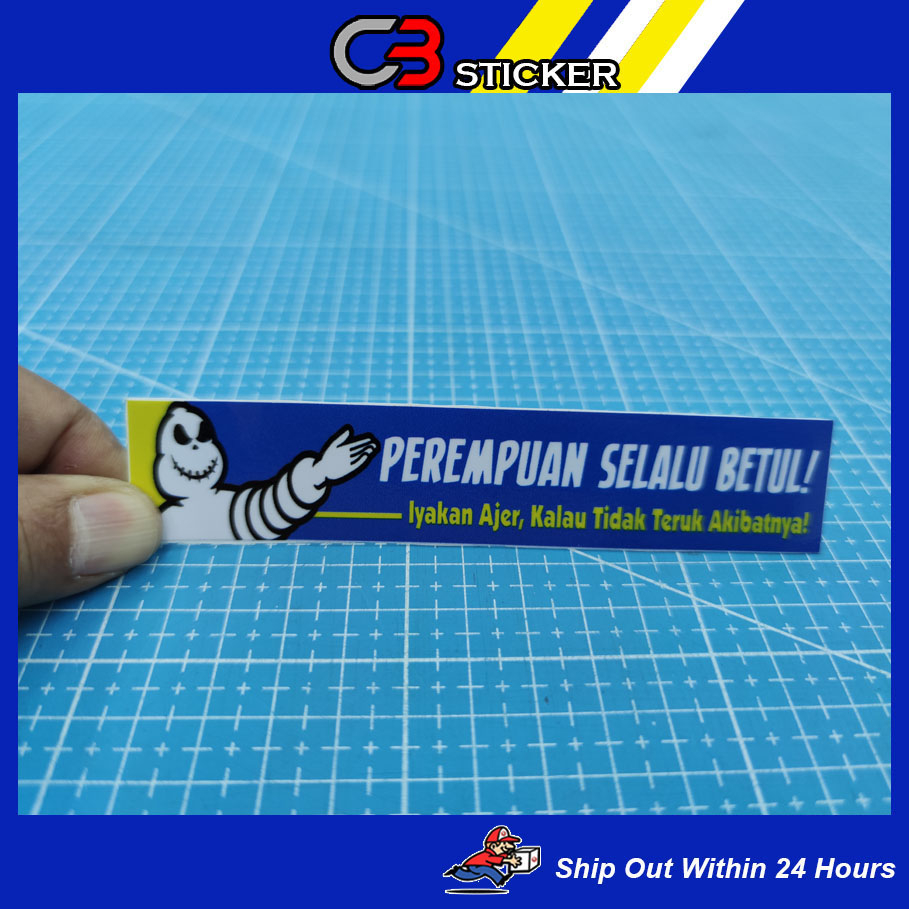 PEREMPUAN SELALU BETUL STICKER / M202 | Shopee Malaysia