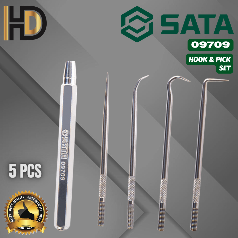 SATA Hook & Pick Set 5 Pcs / Special Tools / Special Hook & Pick Tool Set / 09709 | Shopee Malaysia