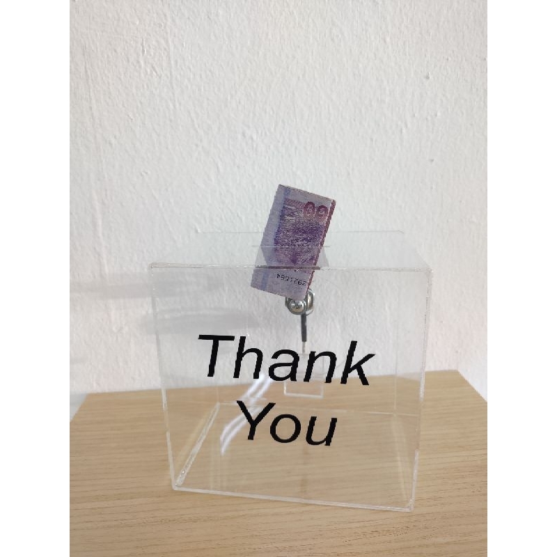 Acrylic Money Box / Acrylic Donation Box /Acrylic Tabung Derma ...
