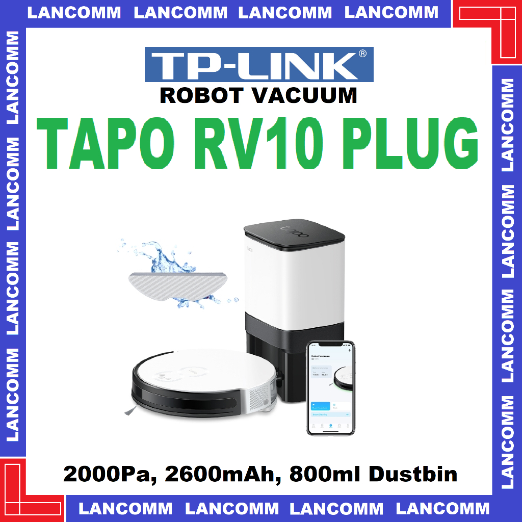 TP-LINK Tapo RV10 Plus Robot Vacuum & Mop + Smart Auto-Empty Dock | Shopee Malaysia