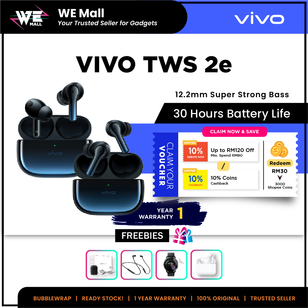Vivo TWS 2e / TWS 2 ANC / TWS Air Earbuds - Original Vivo Malaysia ...