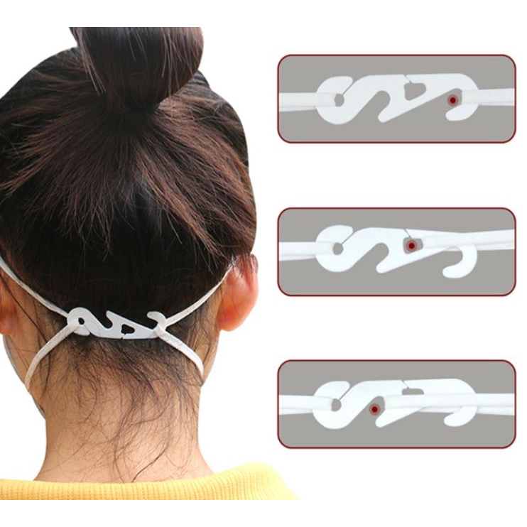 Adjustable Face Mask Ear Clip Extension Hook Bluff Ear Relief Pain-Free ...