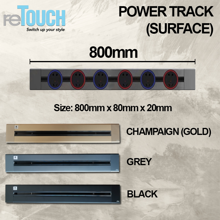reTouch | Power Track 32A Power Line Power Track (Track Only) | Shopee ...
