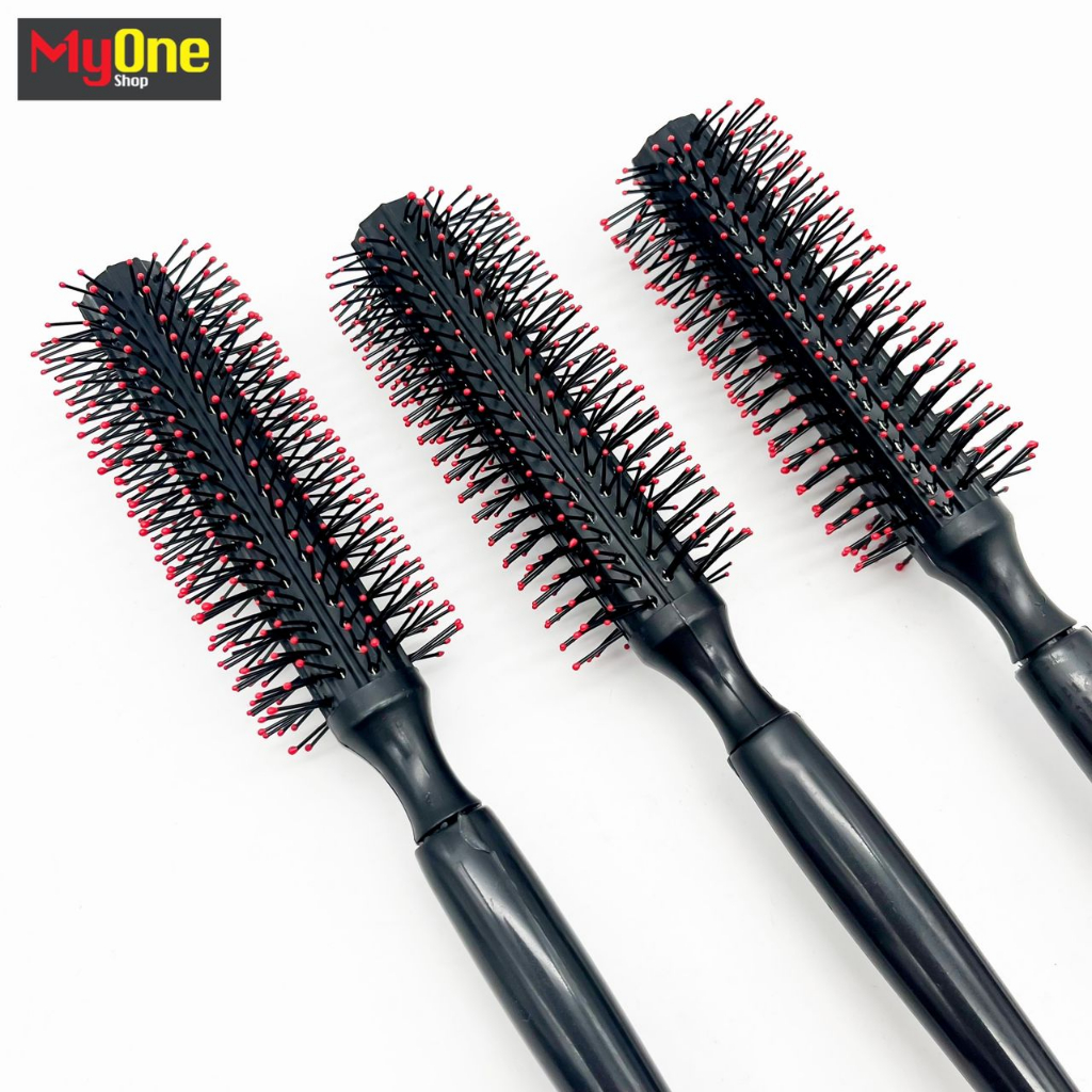 Round Rolling Hair Comb Sikat Rambut Bulat For Wavy Curly Hair Styling