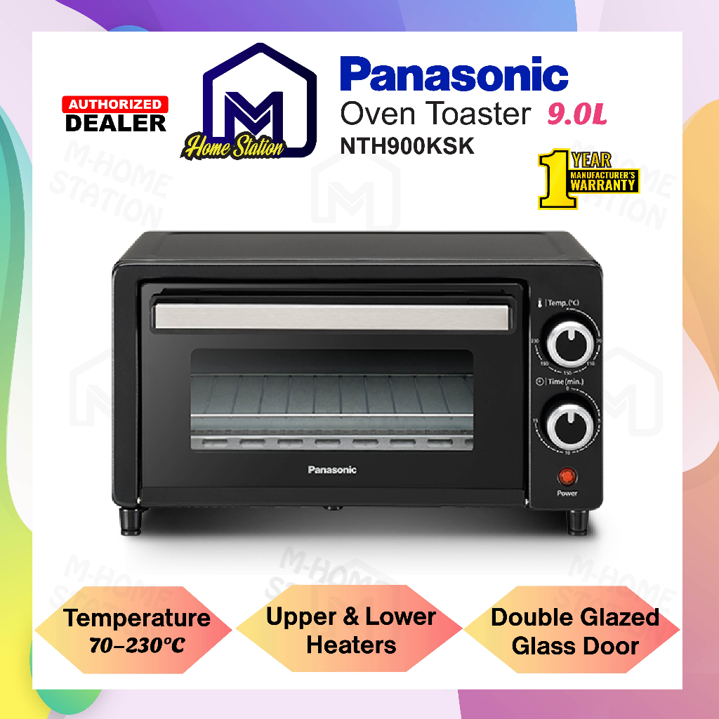 Panasonic Compact Toaster Oven Black Color (9L) NT-H900KSK [NT-H900 ...