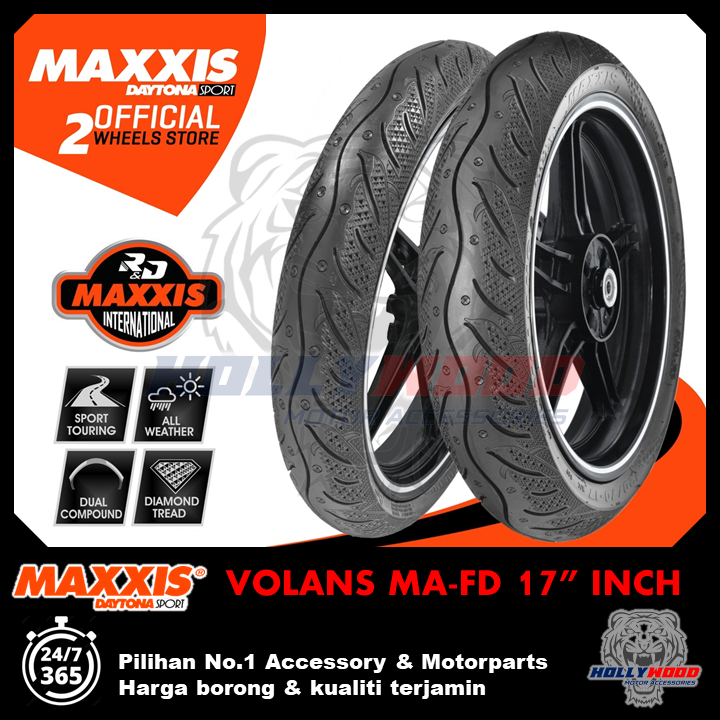 TAYAR MAXXIS VOLANS MA-FD NEW DIAMOND 17" 60/80-17 70/80-17 80/80-17 70 ...