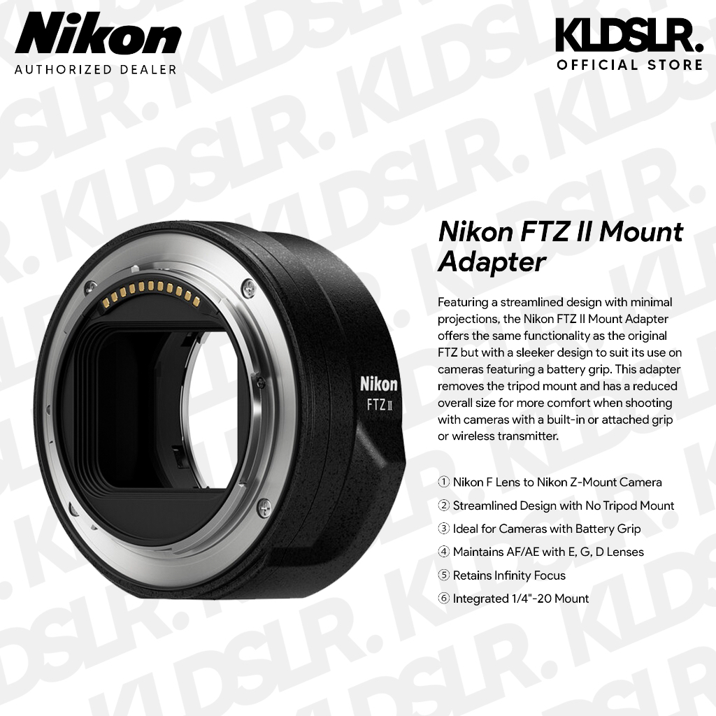 Nikon FTZ II Mount Adapter (Nikon Malaysia Warranty) | Shopee Malaysia
