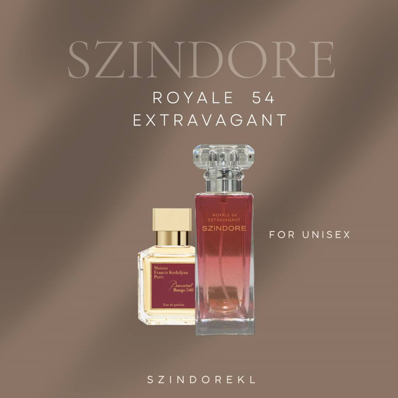 Szindore Royal 54 Extravagant extrait de parfum for unisex | Shopee Malaysia