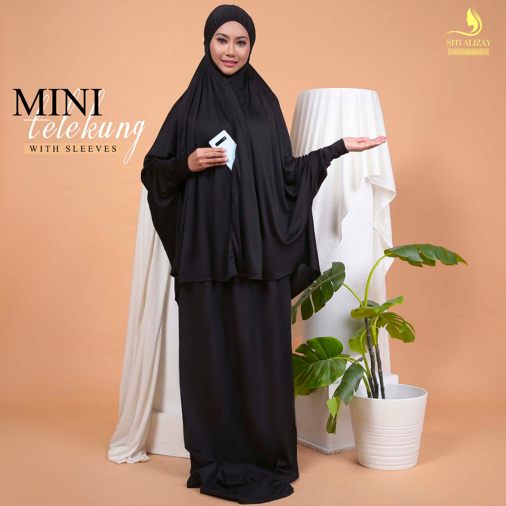 Telekung Mini Tangan with Zip Poket Lycra, Telekung Haji Umrah By ...