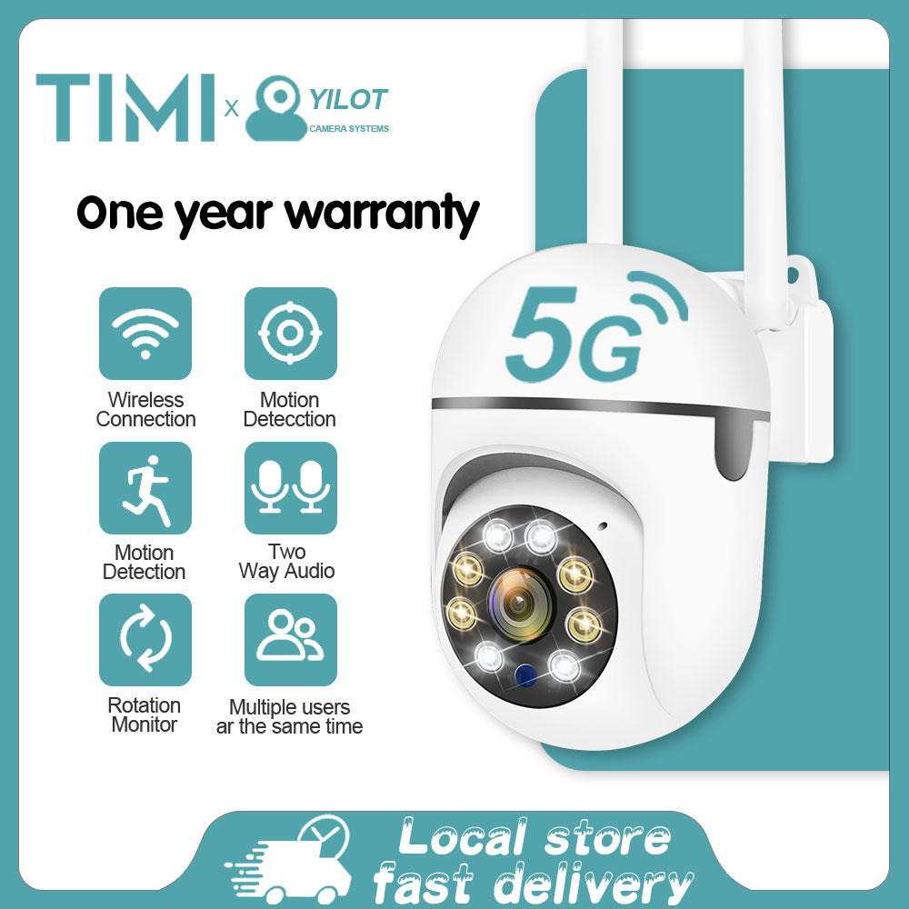 TIMI 360 Degree 5MP HD WiFi Camera CCTV IP Security Cam IP66 Waterproof ...