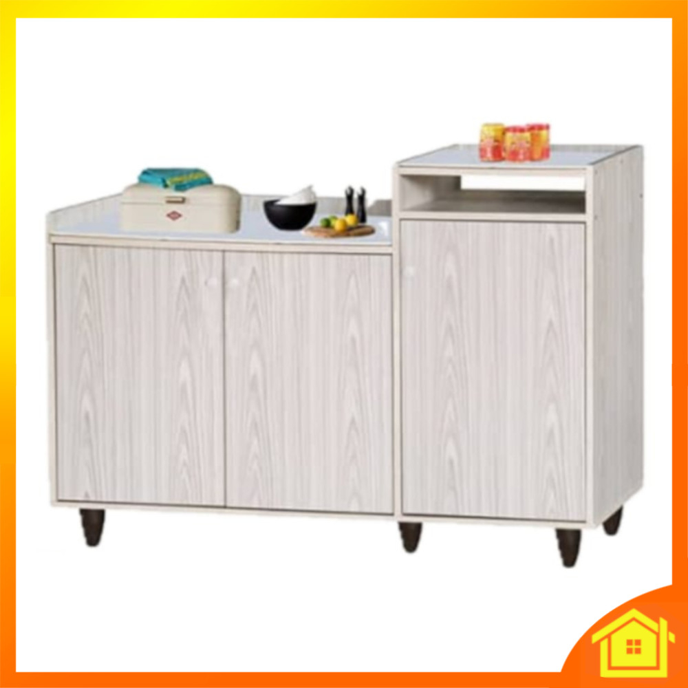 [OneHome] Kitchen Stove Gas Cabinet Wood Rack Shelf Organizer Storage ...