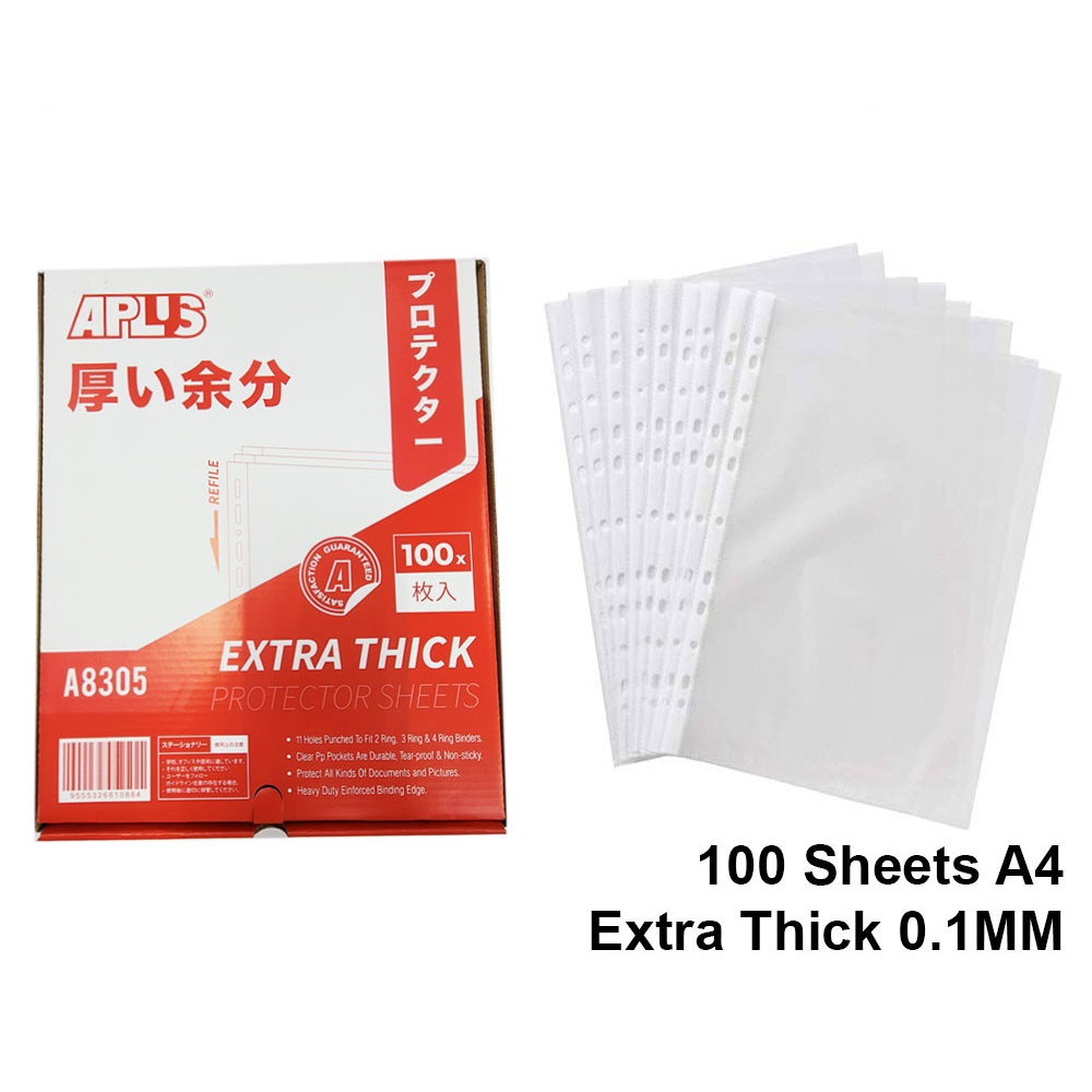 Aplus Protector sheet Extra Thick 100pcs ( Aplus A8305 ) A4 saiz ...