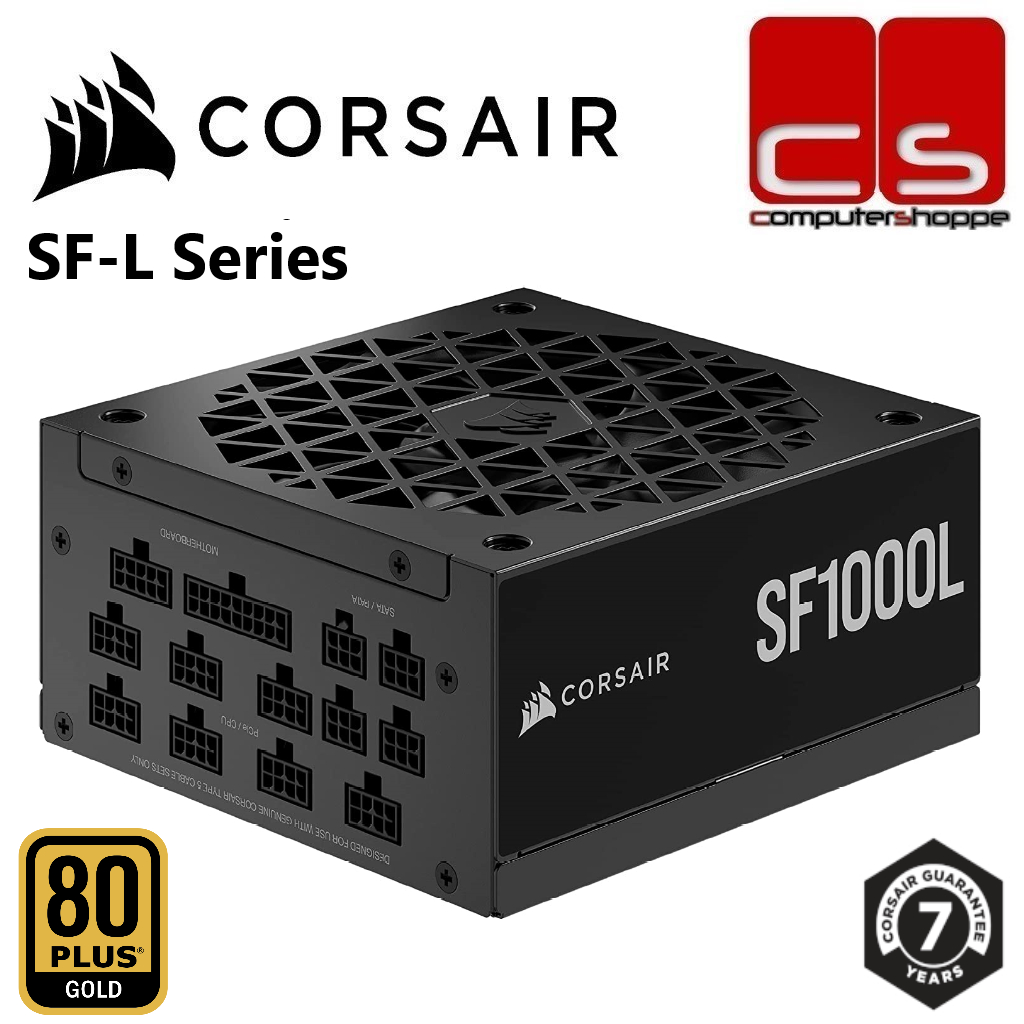 Corsair SF-L Series Fully Modular Low-Noise ATX 3.0 SFX Power Supply ...
