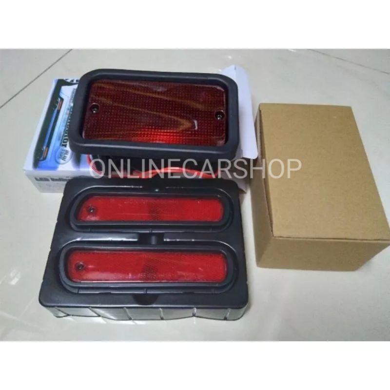JDM Side Marker Lamp / Libero Rear Fog Lamp Red / White Rear Bumper ...
