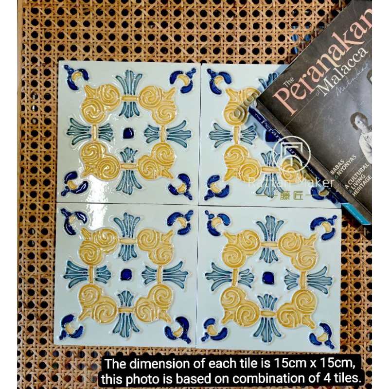 Peranakan Tile Baba Nyonya Jubin Traditional Nyonya Tile Mosaic Melayu ...