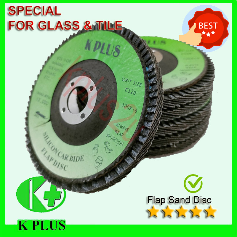 100mm Flap Sand Disc Glass Tile Stone Kertas Pasir 4“ Dis gosok polish ...