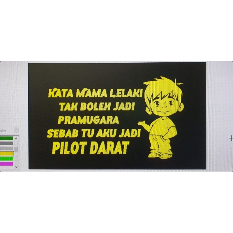PILOT DARAT STICKER LORI,STICKER CERMIN,STICKER TAMPAL LUAR,STICKER ...