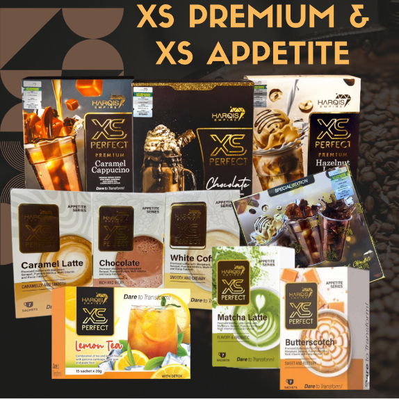 XS PERFECT PREMIUM 20's XS APPETITE 7's (white coffee, buttercotch ...
