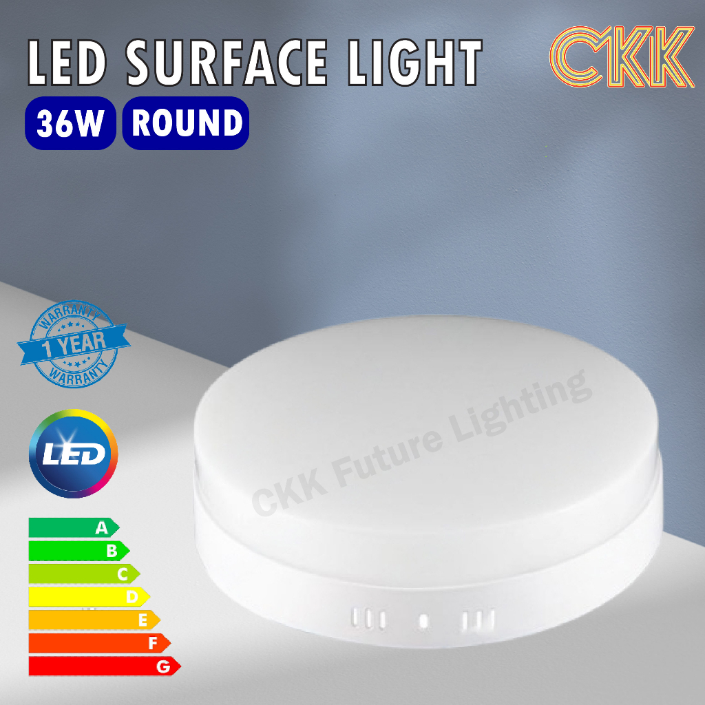 LED Surface Light 36W (ROUND) LED Downlight Ceiling Lamps Ultra Thin ...