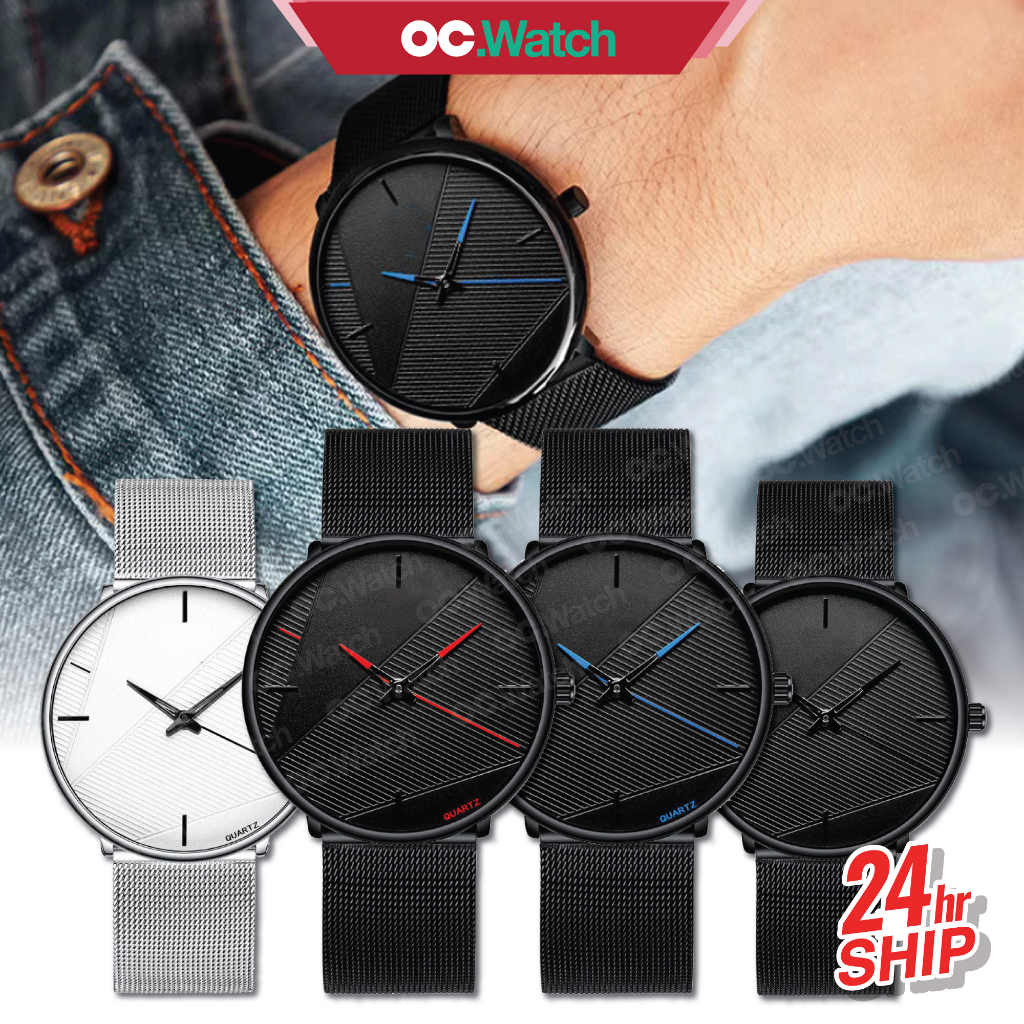 OCwatch Jam Tangan Besi Lelaki Dewasa Men Watch Quartz Luxury Casual ...
