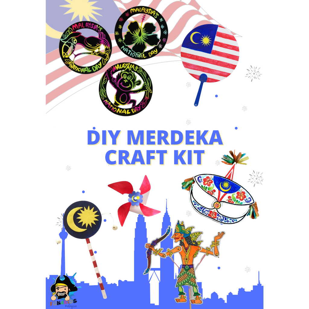 Malaysia National Day DIY Merdeka Craft Kit | Shopee Malaysia