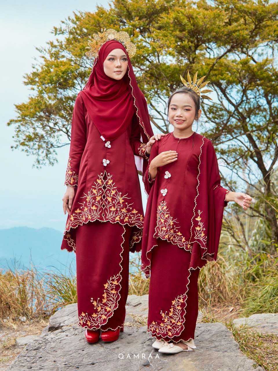 Puteri Zaleha RTW by Qamraa Kurung Modern Sulam Lace Baju Raya Viral ...