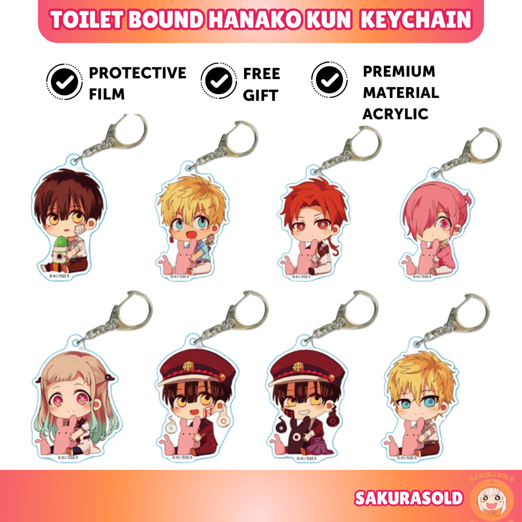 Toilet Bound Hanako Kun Keychain Toilet Bound Hanako Keychains Anime ...
