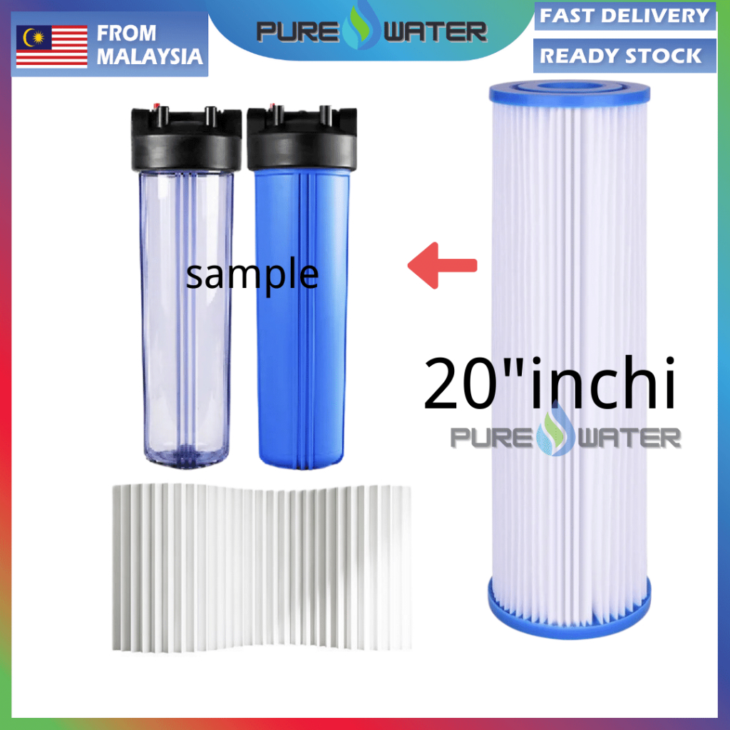 20inch Big Blue Jumbo 5micron Jumbo Pleated Sediment Filter For Big ...