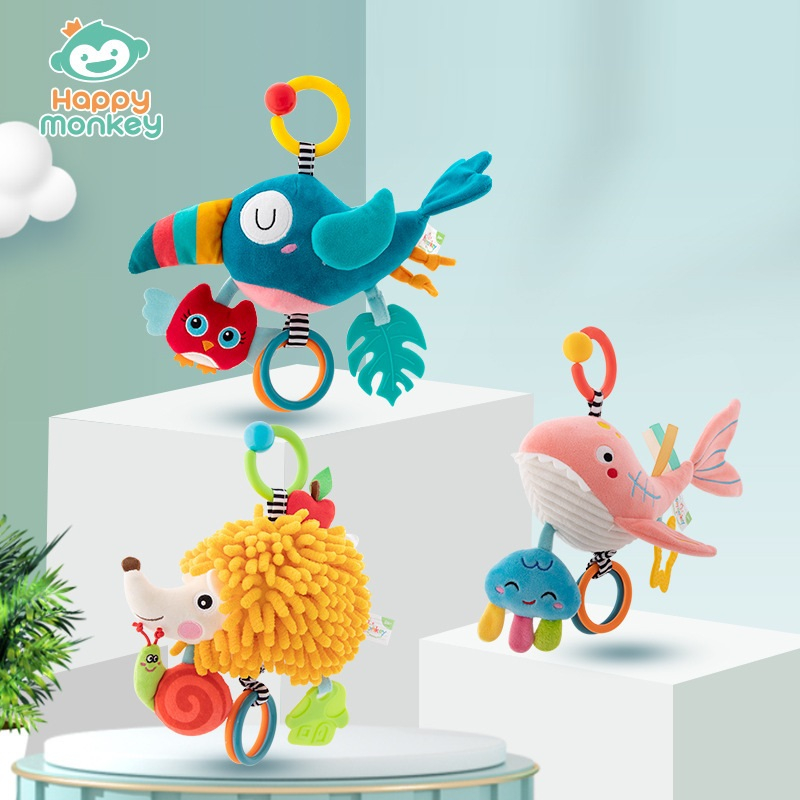 Happy Monkey Baby Hanging Toy / Car Hanging Toy / Stroller Hanging Toy ...