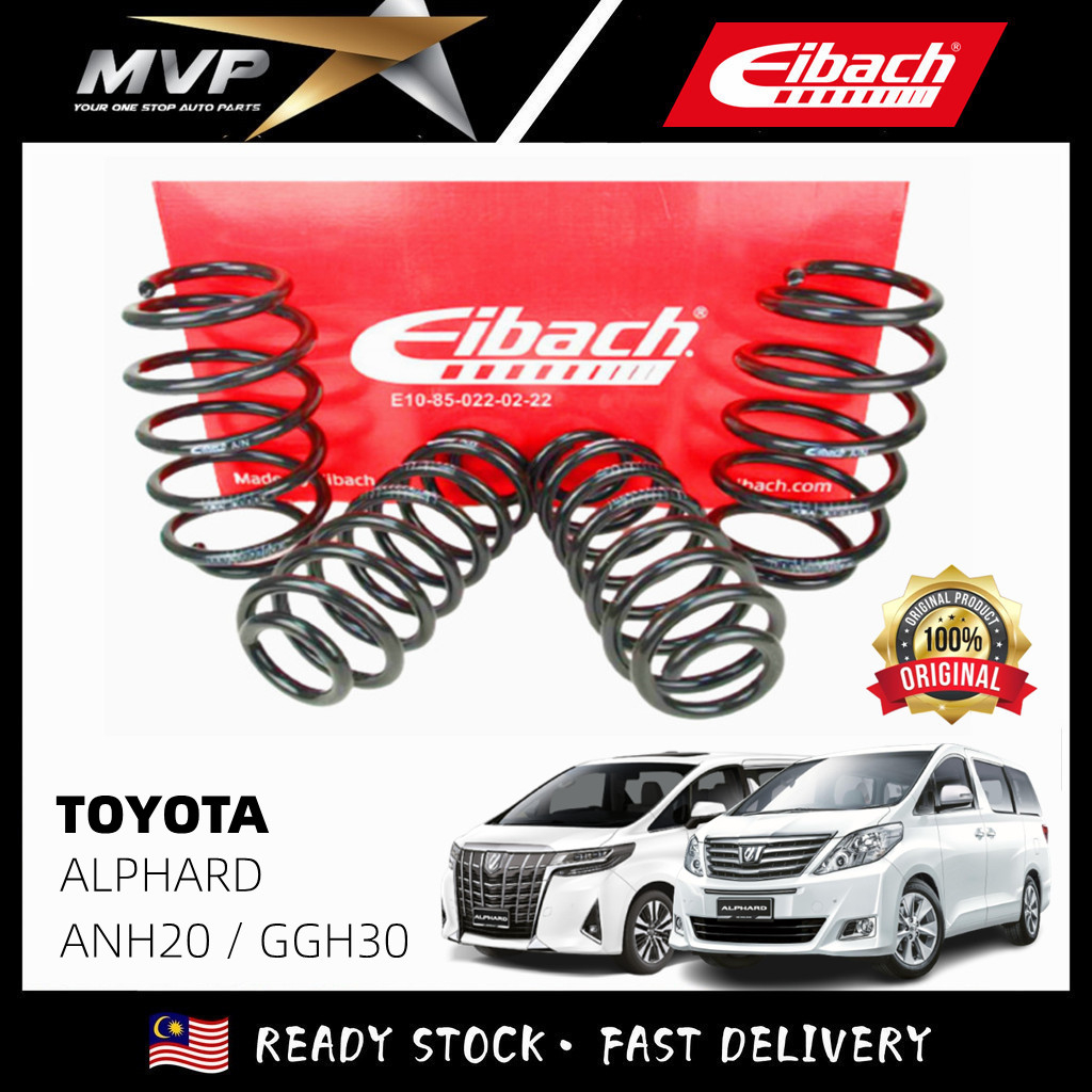 Toyota Alphard ANH20 GGH30 Pro Kit Performance Sport Lowered Spring Original Ready Stock ...