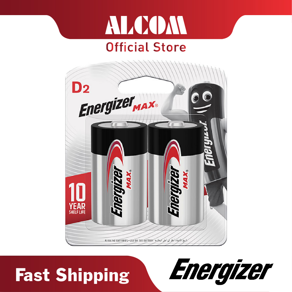 ENERGIZER MAX D Batteries 2PC Pack Bateri | Shopee Malaysia