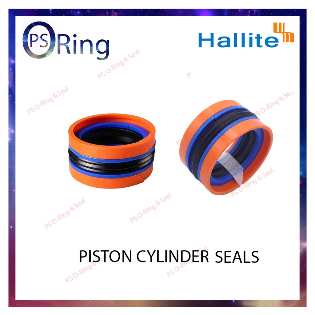 HALLITE Hydraulic Cylinder Combination Seal PISTON CYLINDER SEALS ...