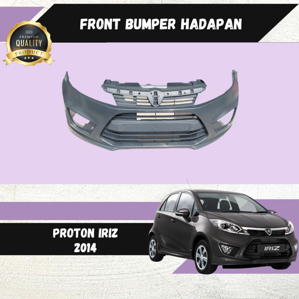 Proton Iriz Front Bumper Depan 2014 - 2018 Pp Material 100% New High ...