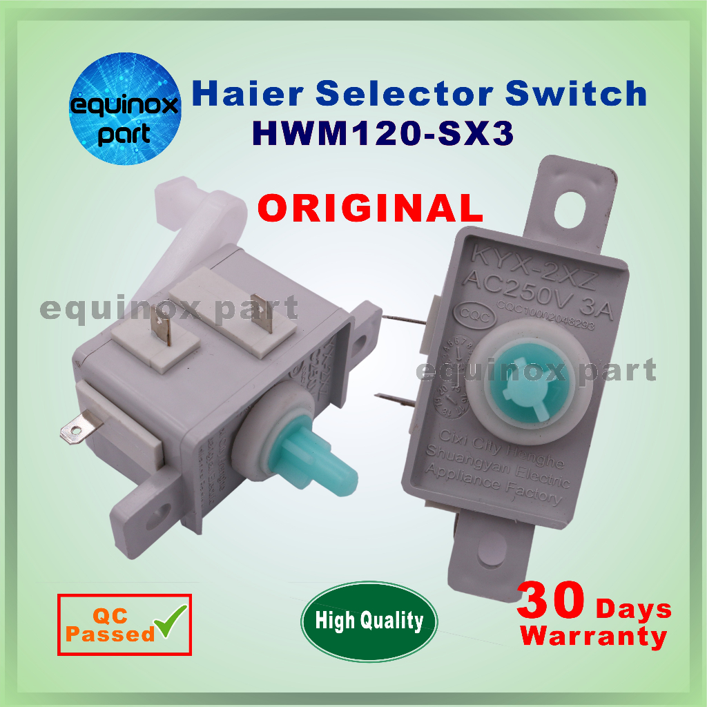 Haier HWM120-SX3 (Original) Washing Machine Selector Switch | Shopee ...