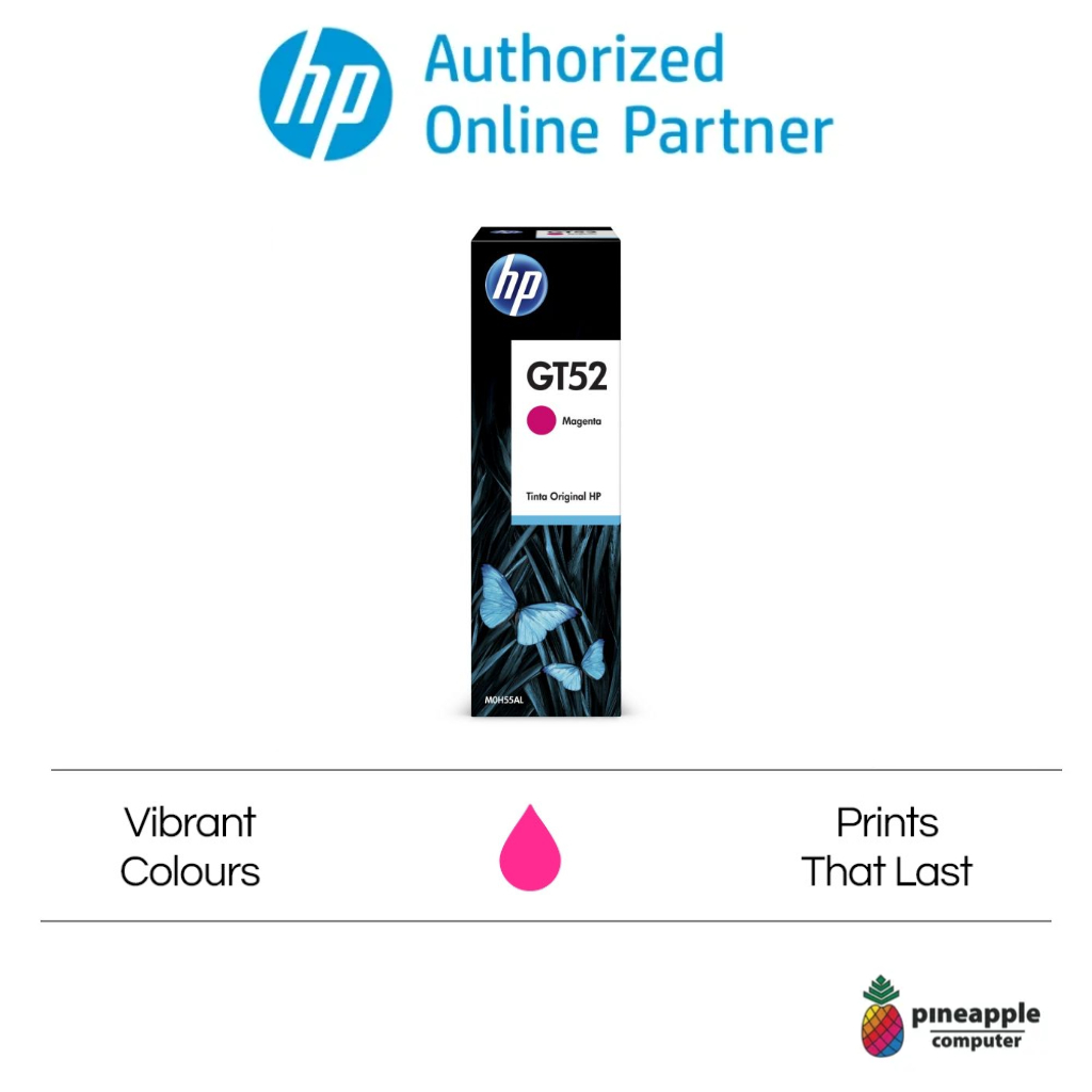 HP GT52 Magenta Original Ink Bottle (M0H55AA), For 115/116/310/315/319 ...