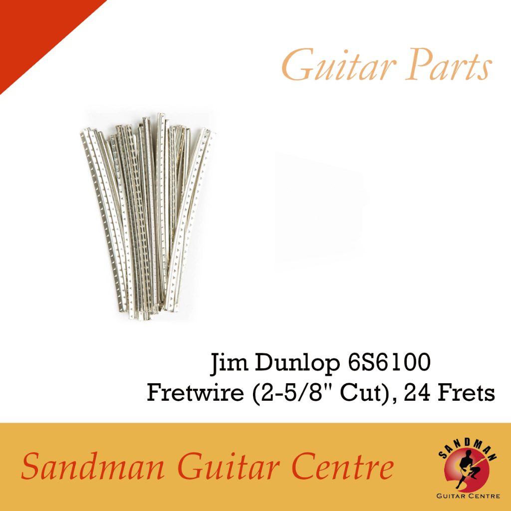 Jim Dunlop 6S6100 Fretwire - Jumbo 6S (2-5/8" Cut), 24 Frets (1 Pack ...