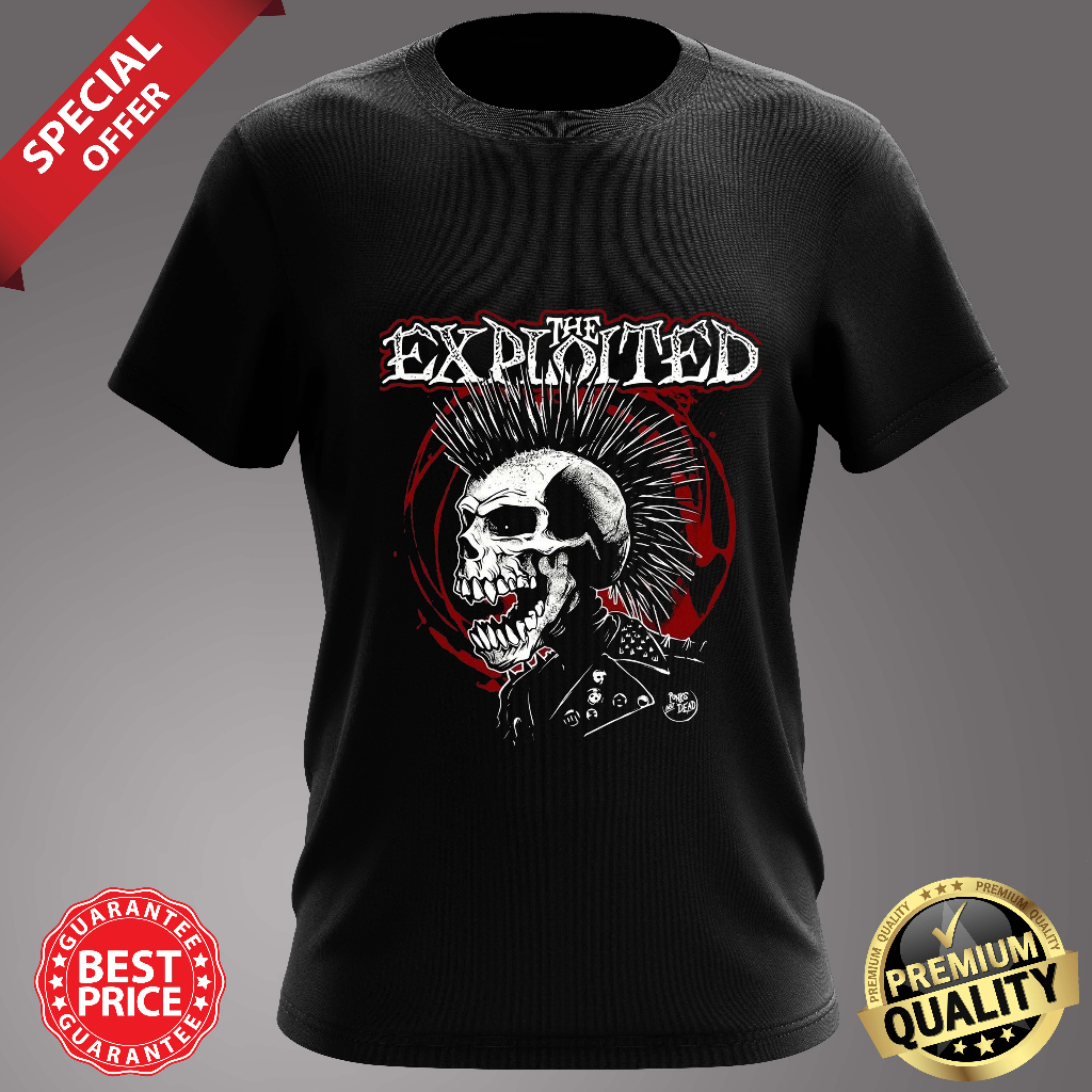 BAJU BAND THE EXPLOITED ROUND NECK T-SHIRT | Shopee Malaysia