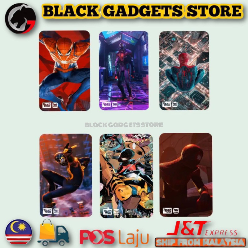 Spiderman Series for Touch n Go Card Sticker Cover TNG / Master / Visa ...