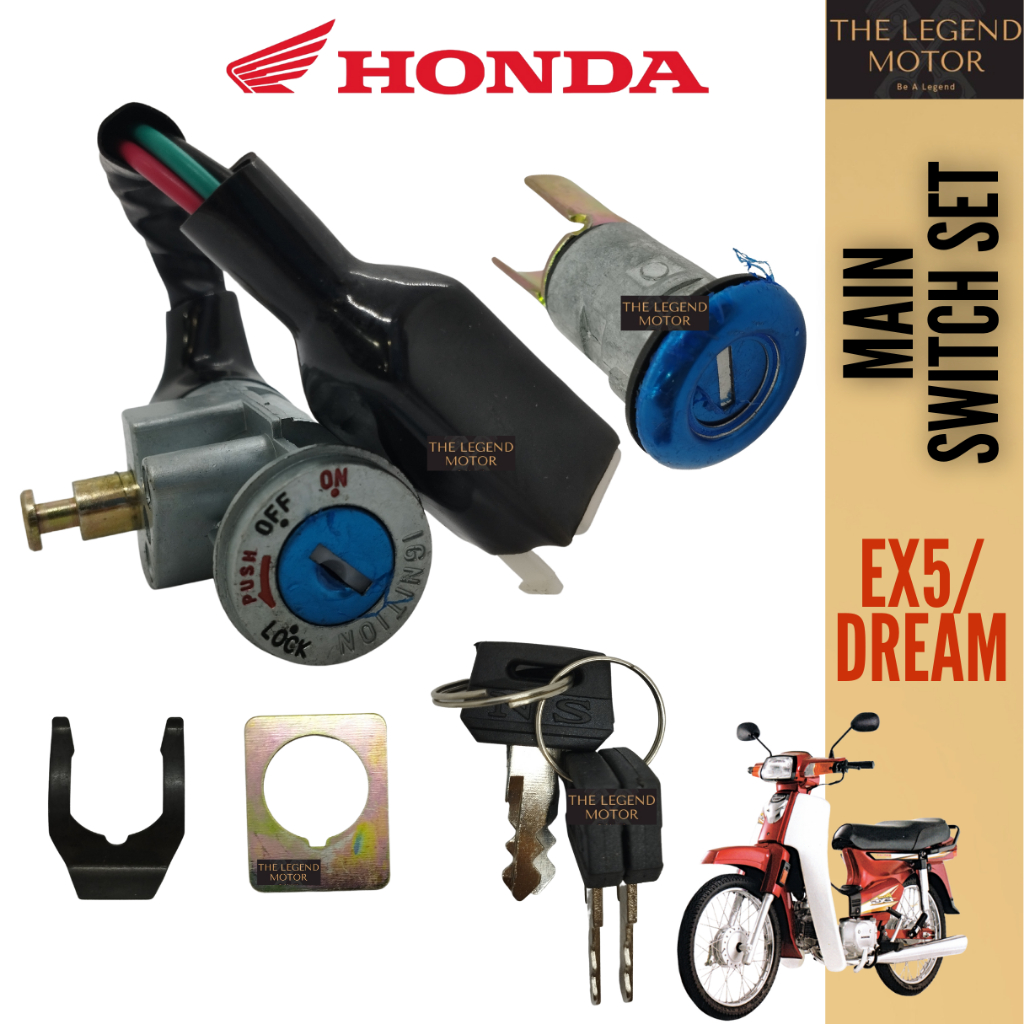 HONDA EX5 HIPOWER DREAM KEY SET MAIN SWITCH KUNCI SUIS LOCK MAIN SWITCH ...