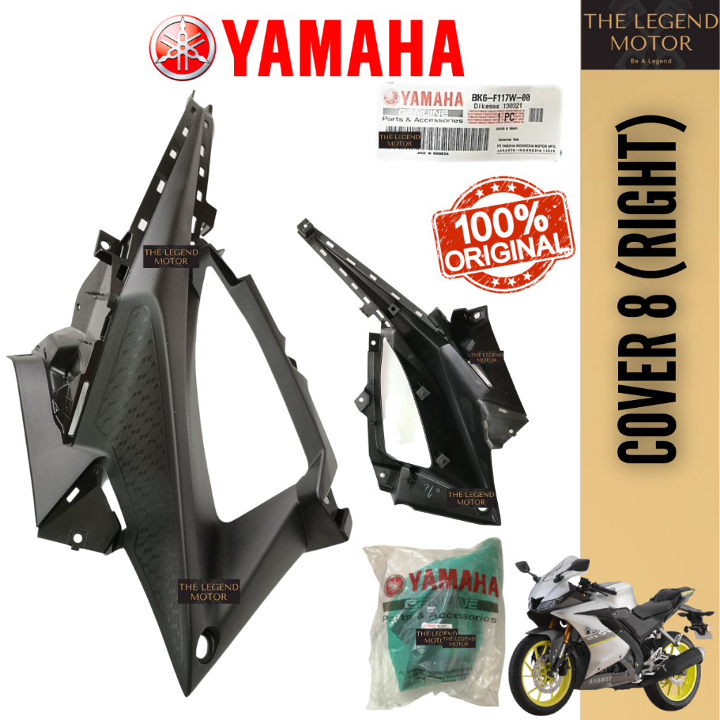 YZF-R15 YZF155 YZF R15 INNER FULL SET PART HITAM COVERSET BLACK COVER ...