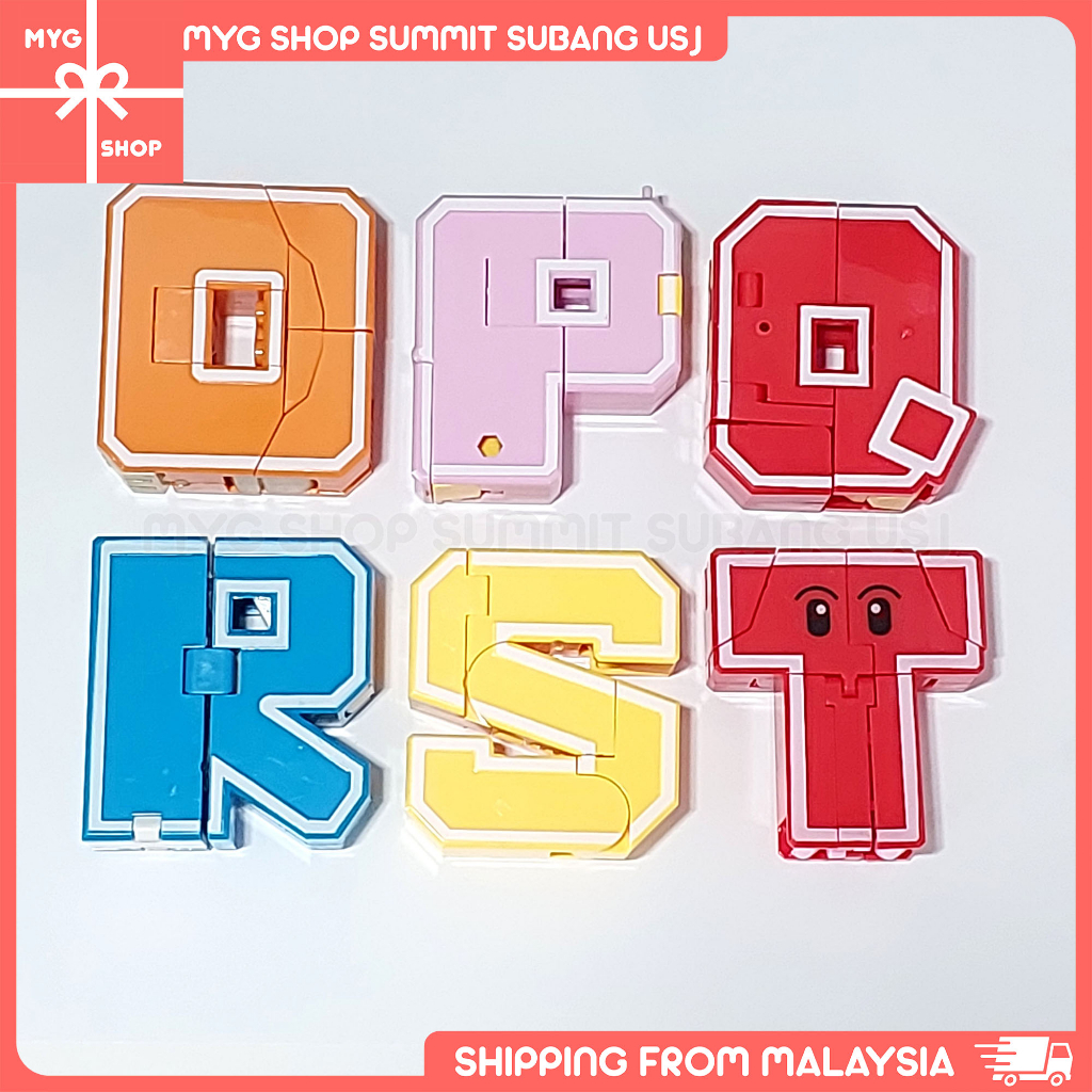 XLX Alphabet ABC Robot A to Z Color Dinosour Transformers Early ...