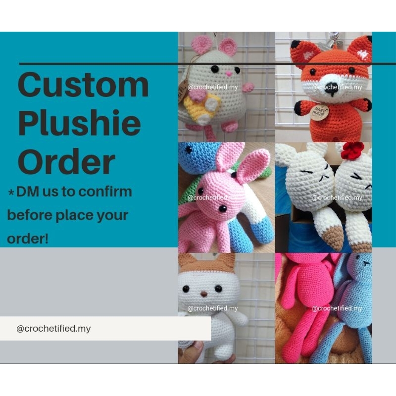 Crochet plushie (custom order) | Shopee Malaysia