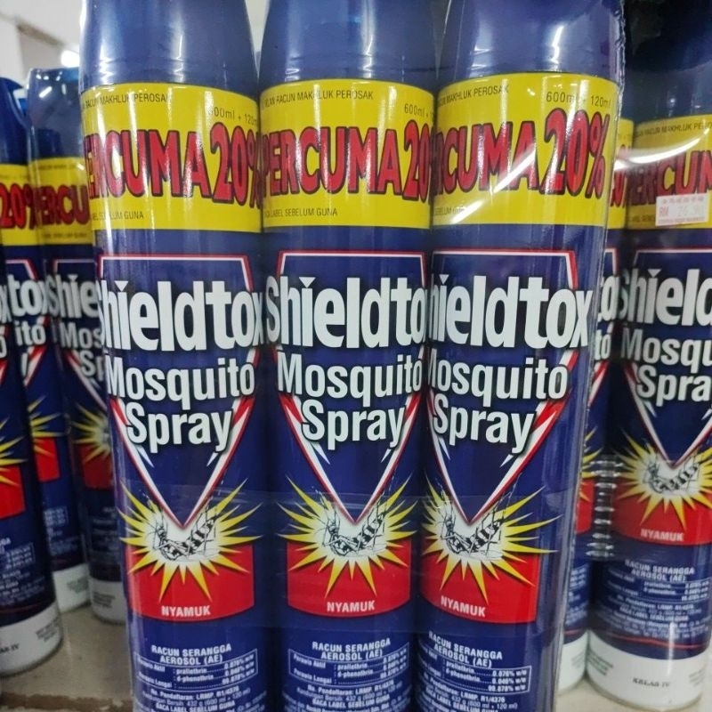 Shieldtox Mosquito Spray 🦟 2/3x720ml | Shopee Malaysia