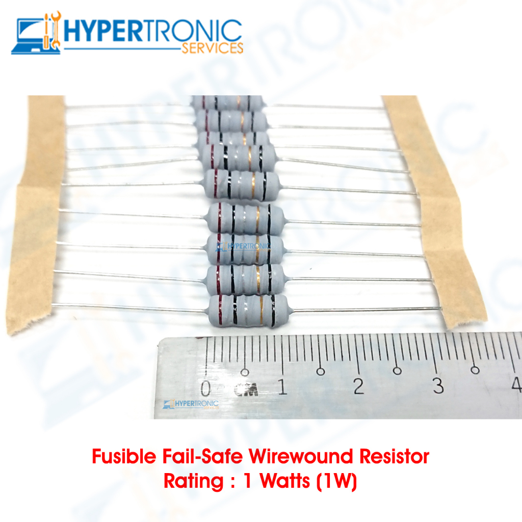 Resistor Fusible Fail Safe Wirewound Resistor 5% 1W 0.5 Ohm, 1 Ohm, 2.2 ...