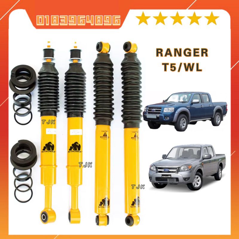 FORD RANGER T5 WL MAZDA FIGHTER NITROMAX HEAVYDUTY GAS SHOCK ABSORBER ...