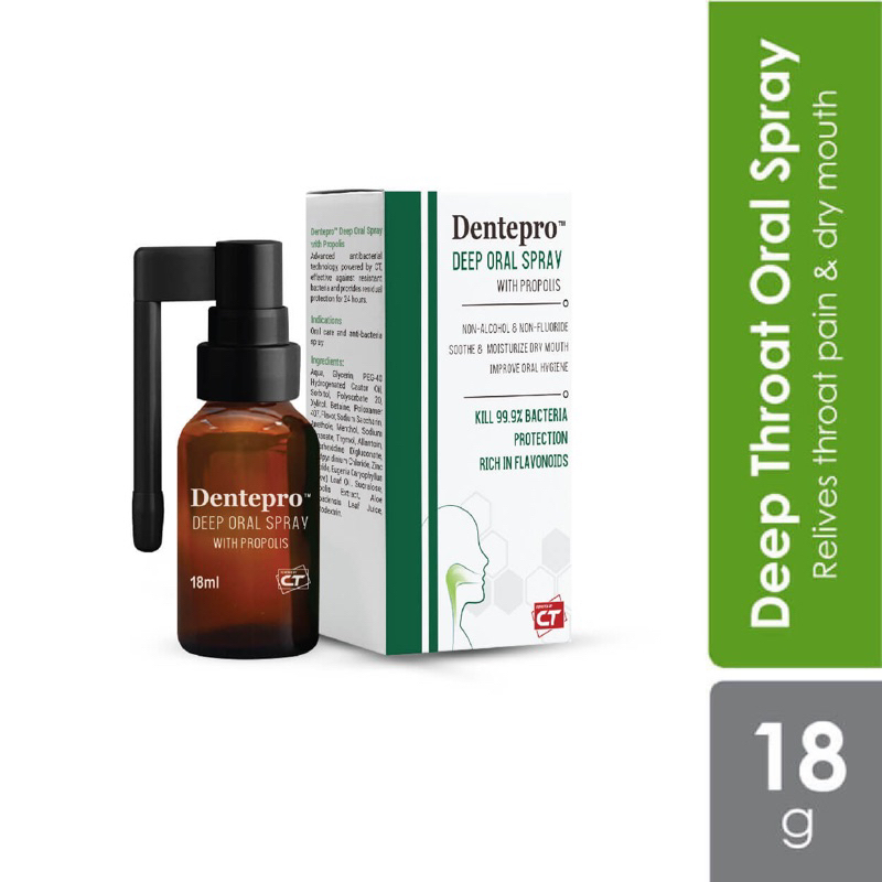 Dentepro Deep Oral Spray with Propolis 18ml | Shopee Malaysia
