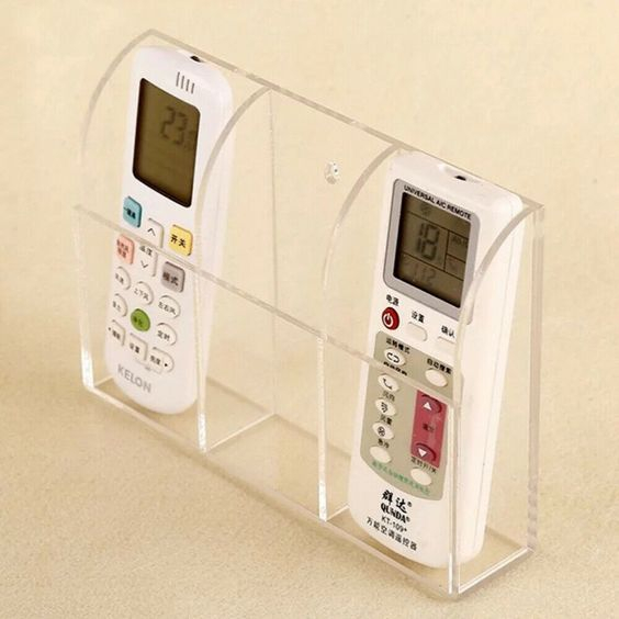 Acrylic Air Conditioner / TV / Multipurpose Remote Control Holder Wall ...
