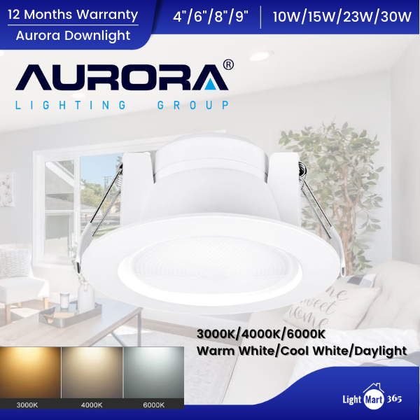 Aurora Enlite 4” 10W / 6” 15W / 8” 23W / 9” 30W LED Integrated Round ...
