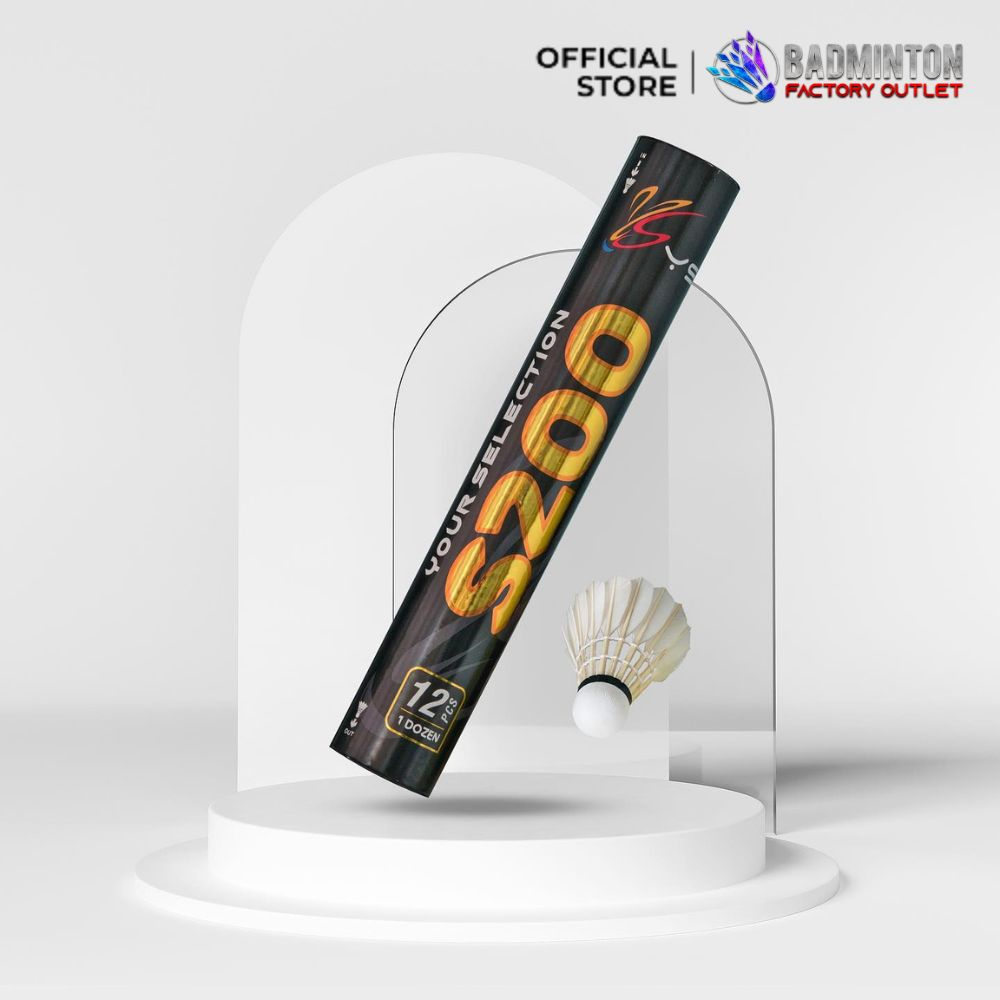 YS S200 Shuttlecock Speed 76/77 12 pcs/tube - Feather Shuttle Best ...