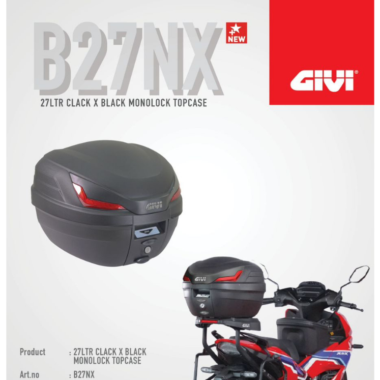Givi Box B27NX B27N2 B270N2B 27L Box 100% Original Kotak Givi Monolock New | Shopee Malaysia